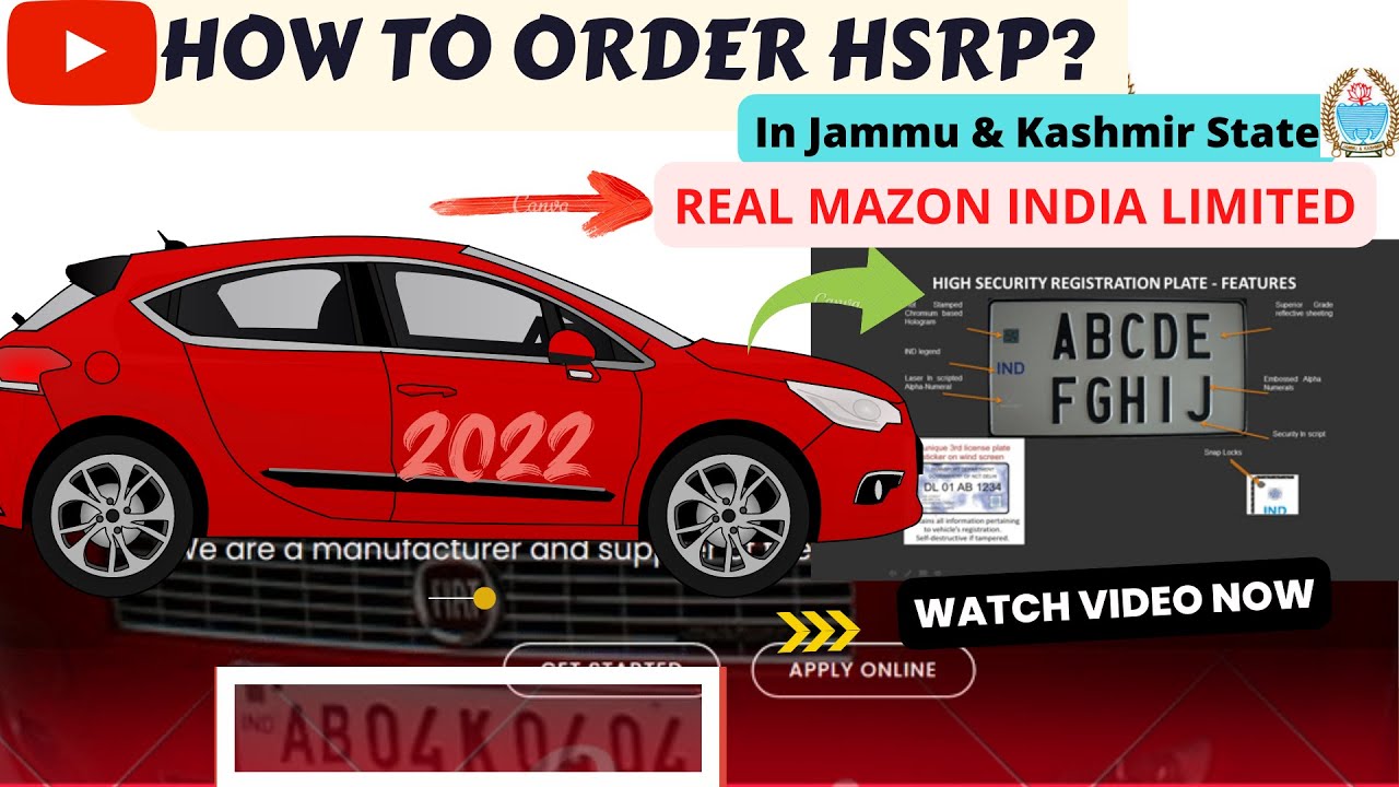High Security Registration Plate (HSRP) Cost And Online, 52% OFF