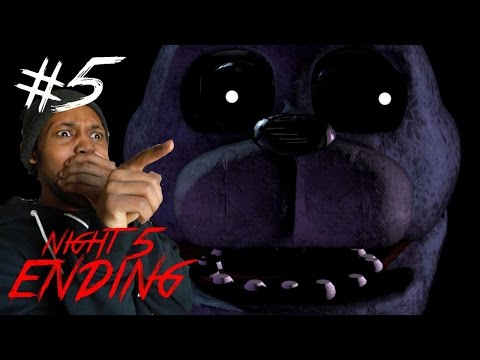 Five Nights At Freddy's ENDING [5] NIGHT 5 GLITCH SCREAM!?