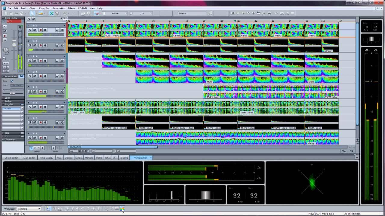 Samplitude Pro X Spectral View Introduction - YouTube
