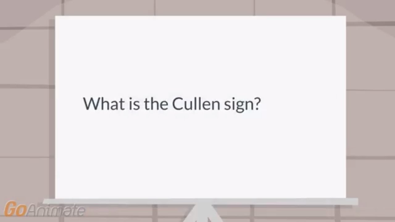 What is Cullen sign? - YouTube