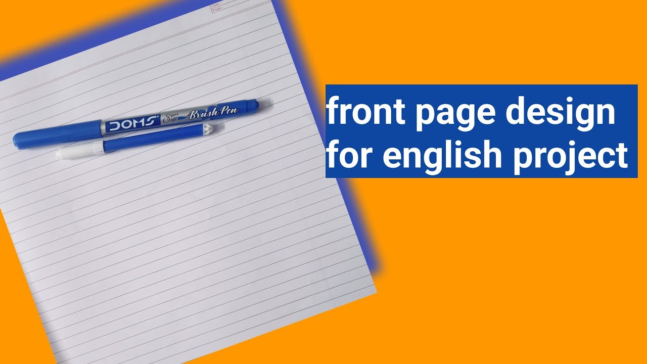 english literature project front page design | front page design for ...