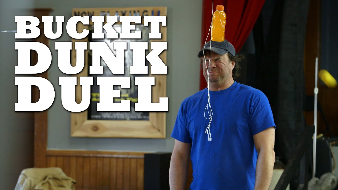 Bucket 'Dunk Tank' Duel - YouTube