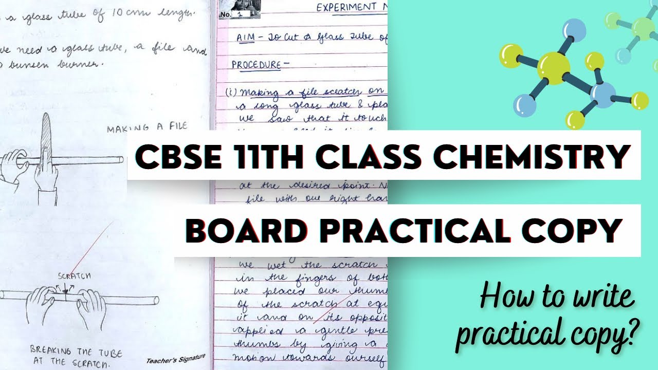 Practical Copy Class 11 CBSE | Chemistry | How to write Lab Manual ...