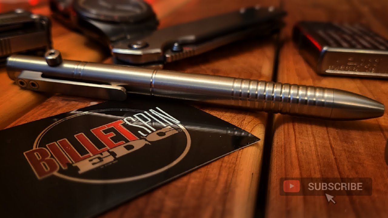 BILLETSPIN - CAMPEN - TITANIUM EDC PEN - YouTube