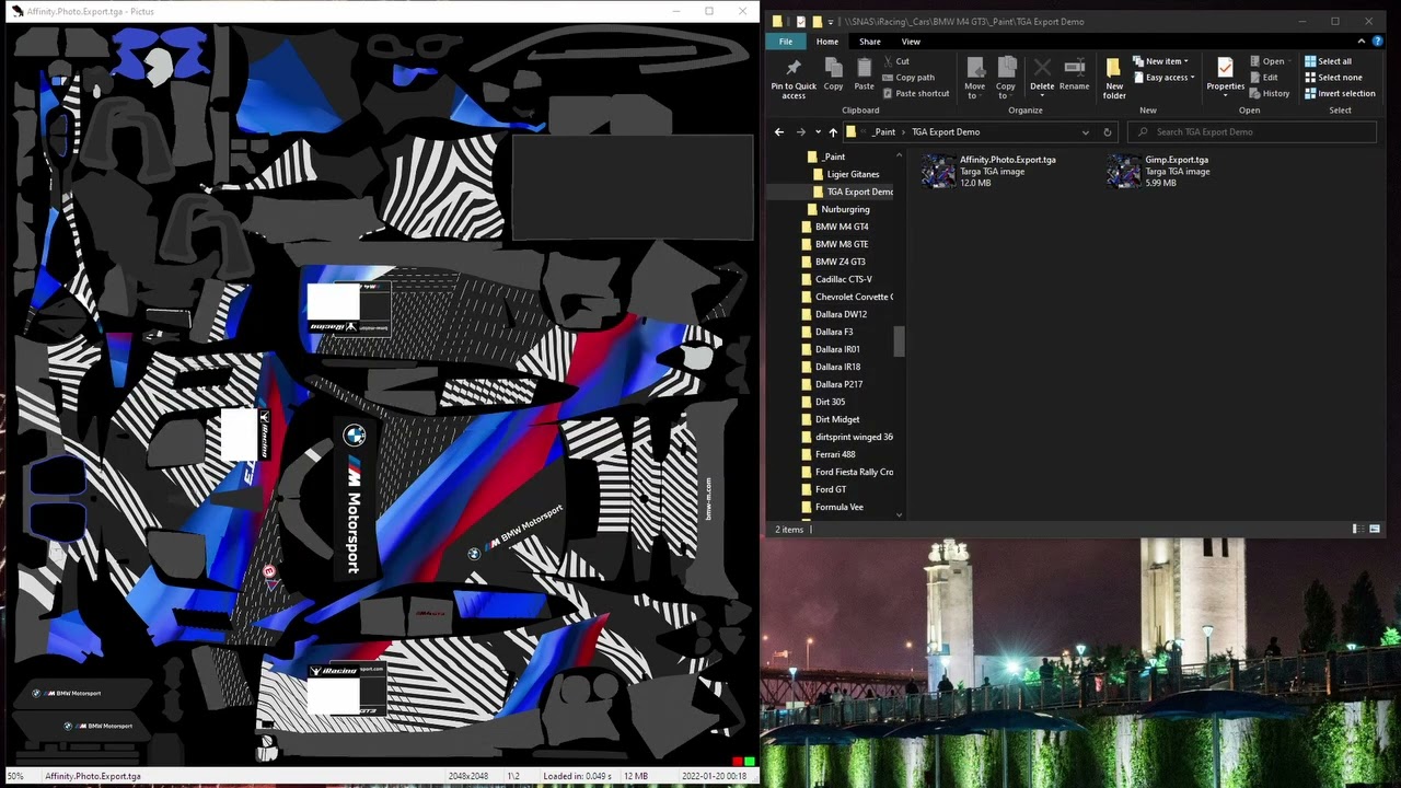 iRacing Paints - RLE Compression - Affinity Photo - YouTube