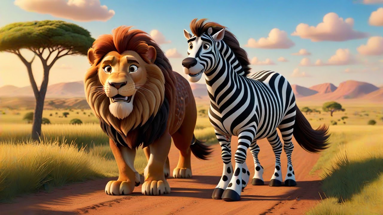 Three Little Zebras Zip-Zap-Zoom | Animal Adventure Song for Kids ...