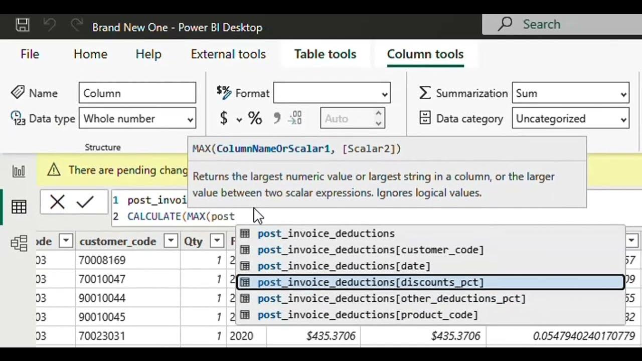 Calculated Columns Using Dax Youtube