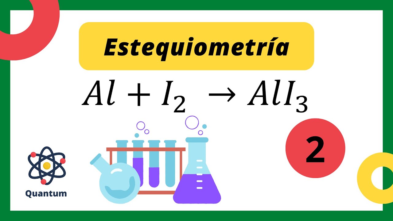 Calcule la masa de yodo (I2) que reaccionará completamente - YouTube