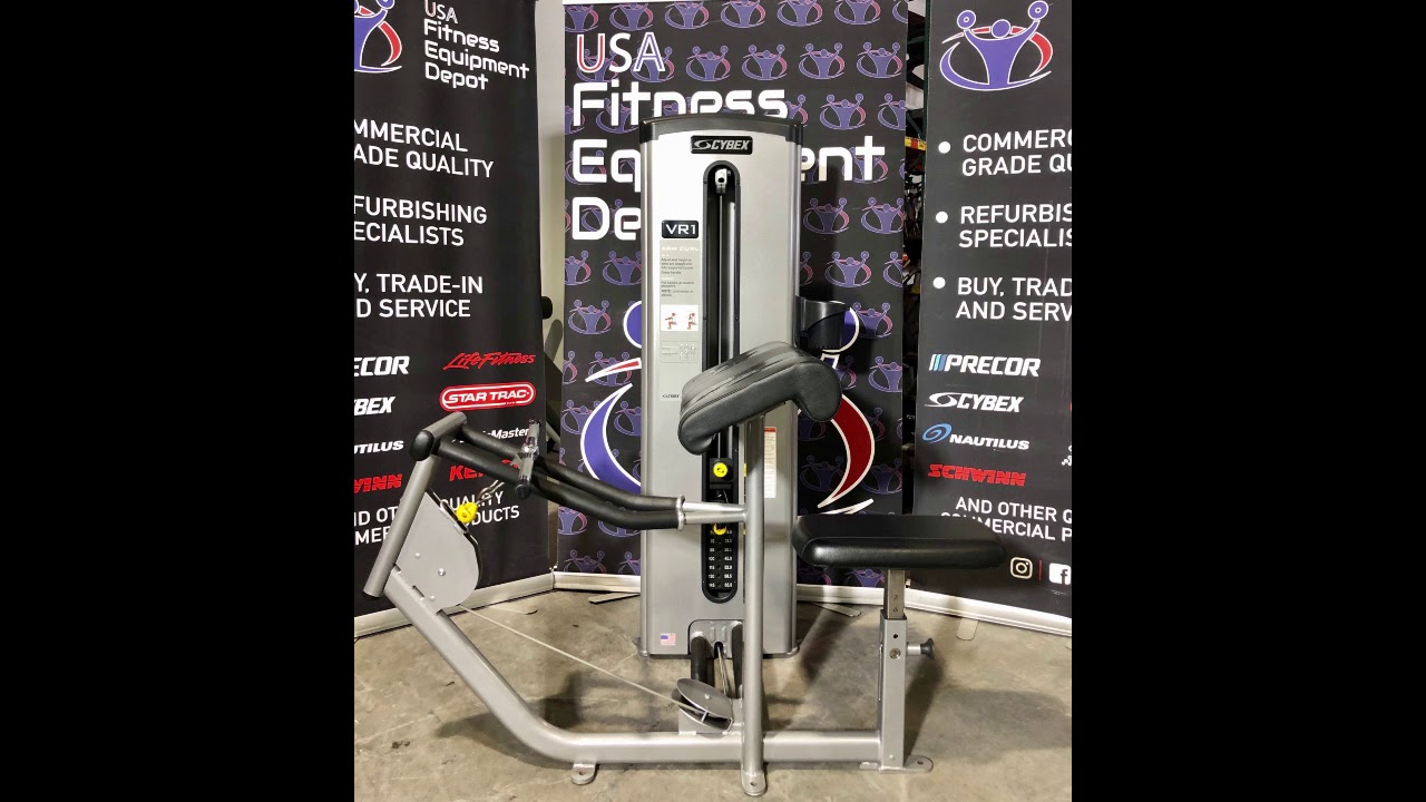 Cybex VR1 Bicep Curl Machine. - YouTube
