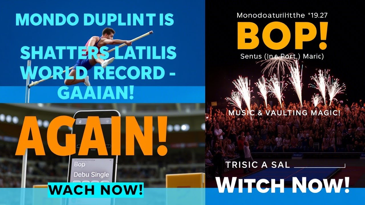"Mondo Duplantis Shatters World Record AGAIN! 🚀 Music & Vaulting Magic ...