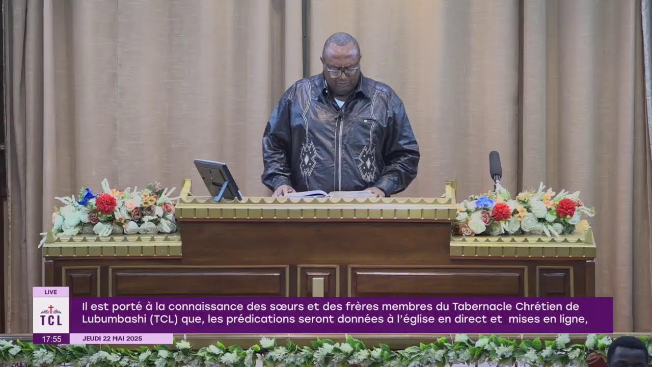 Jeudi 22-05-2025 " ORDRE DANS L'EGLISE " Frère Pierre KAZADI WA KALENGA ...