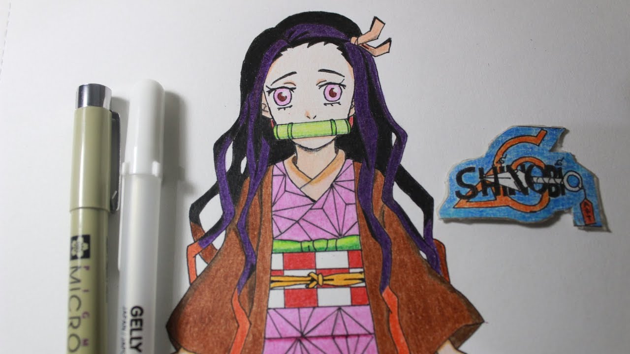 How to Drawing Nezuko - Kimetsu no Yaiba [full body] - YouTube