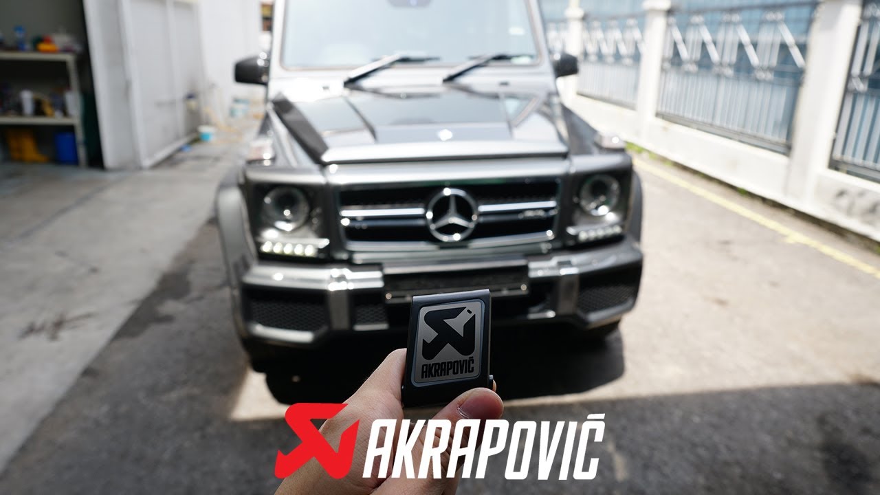 MERCEDES AMG G63 W463 X AKRAPOVIC | LOUD REVS | BRUTAL SOUND | V8 ...