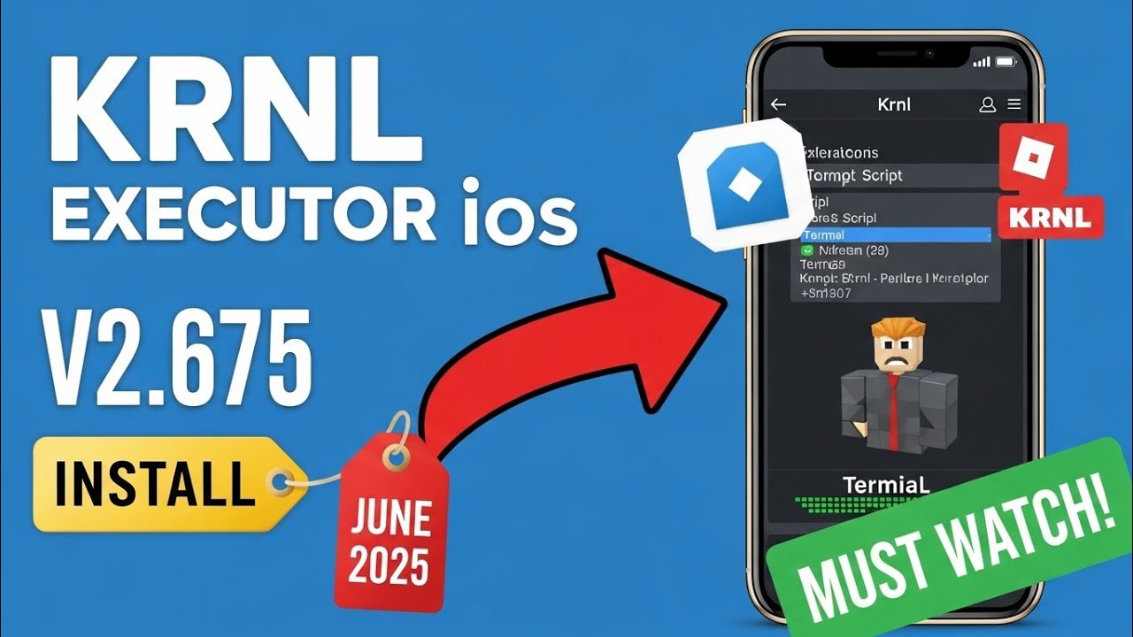 Install Krnl Executor V2.675 For Roblox on iOS (June 2025) | Krnl iOS ...