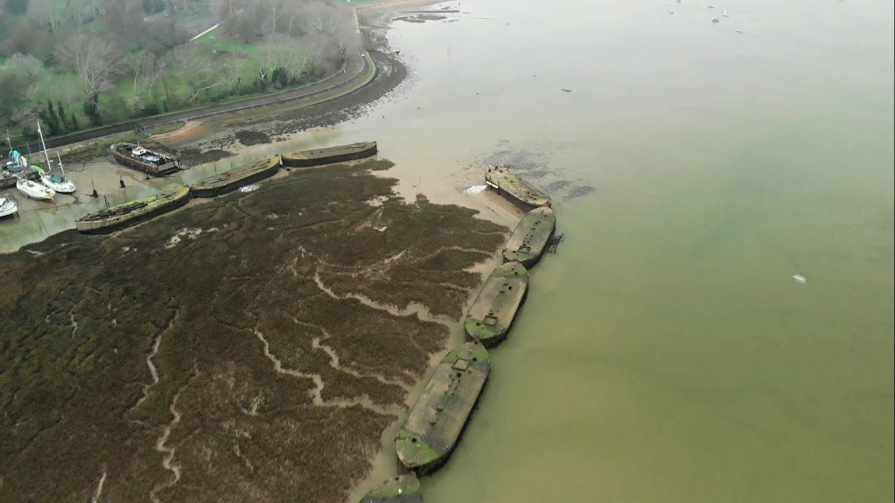 Sunken Barges - YouTube