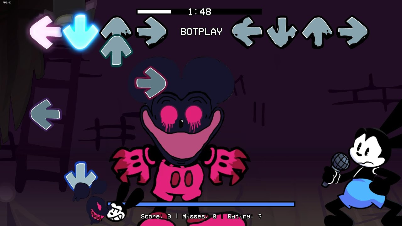 Friday night funkin vs Mickey mouse corrupted - YouTube