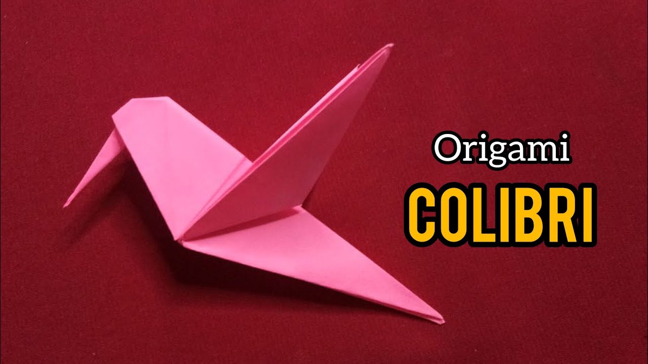 How To Make A Simple CoLibri | Cara Membuat Burung Kolibri | Origami ...