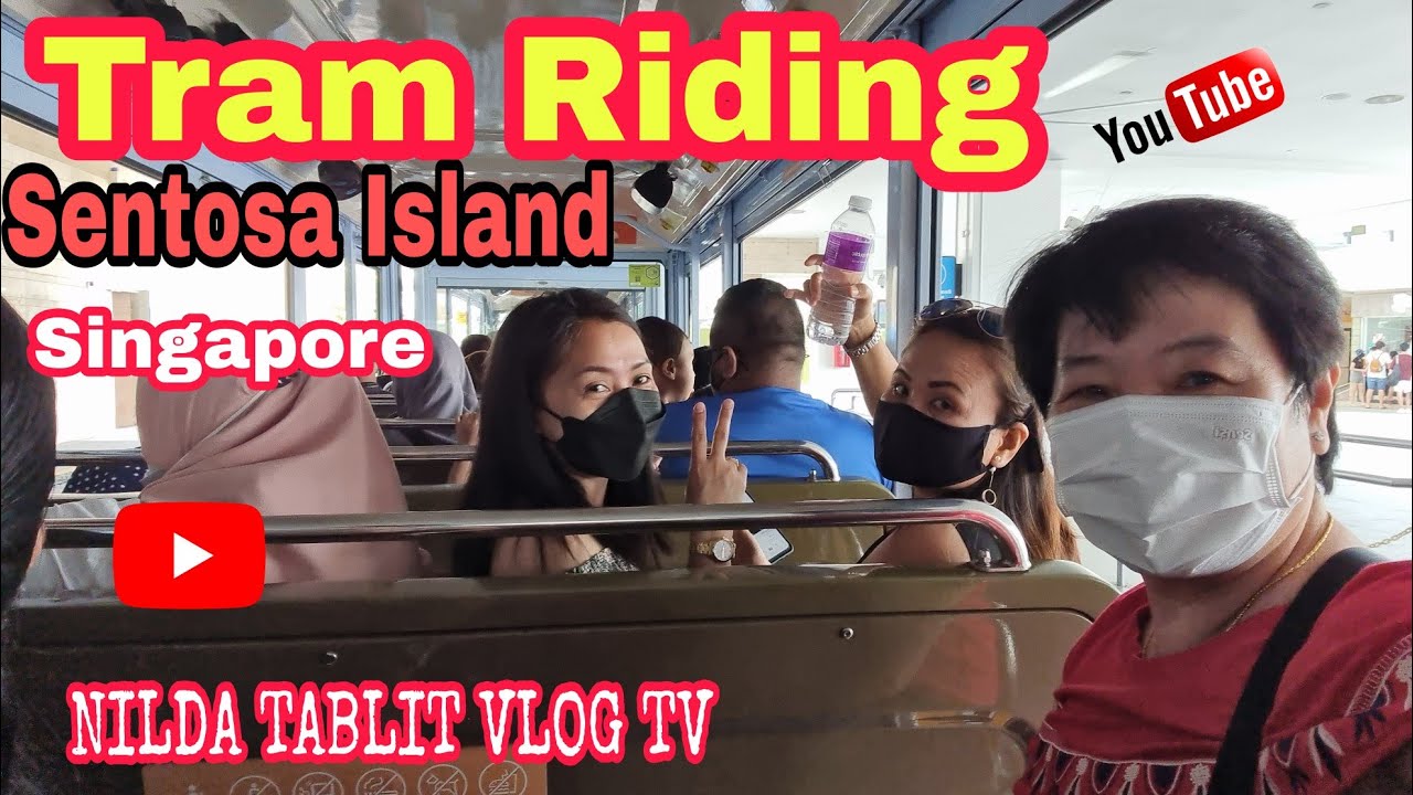 Tram Riding Siloso to Palawan Beach Sentosa Island Singapore - YouTube