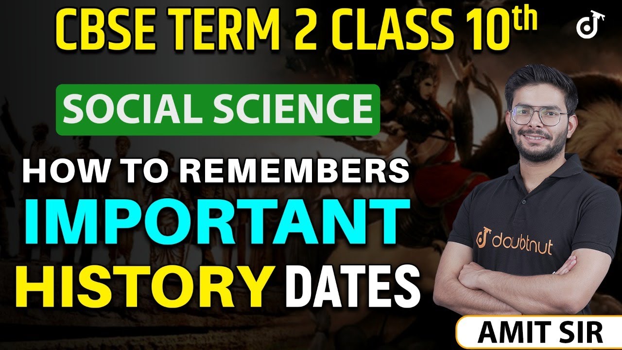 All Important Dates & Events | CBSE Class 10 History | Class 10 SST ...