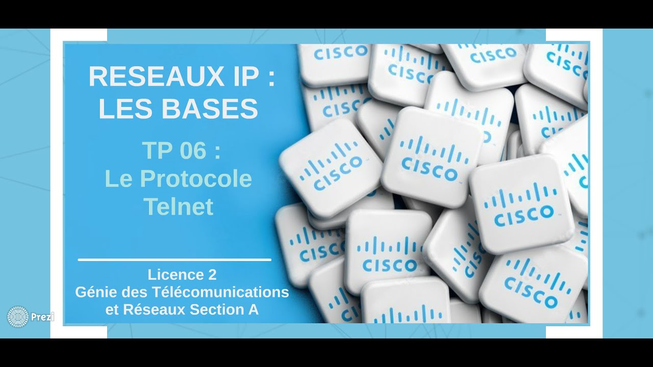 Réseaux IP : Les Bases 🌐 - TP 06 : Le Protocole Telnet - L2 GTR - YouTube