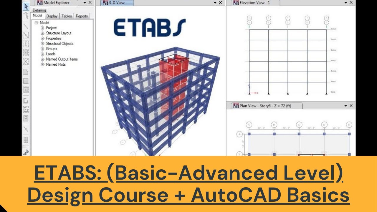 ETABS: (Basic-Advanced Level) Design Course + AutoCAD Basics - YouTube