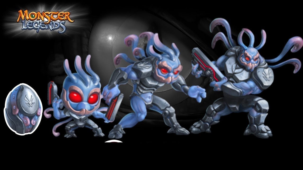 Monster Legends - Octex Level 1 to 100 Skills & Battle Review - YouTube