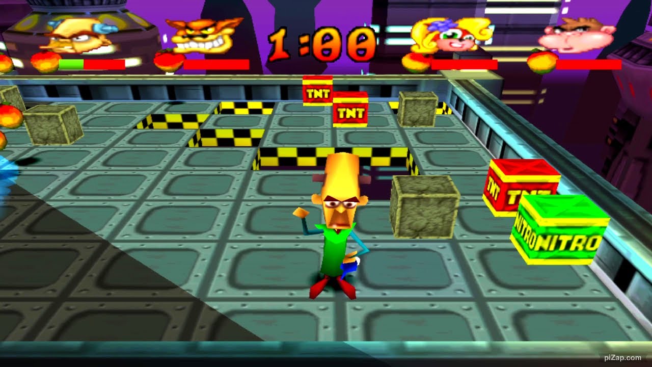 Crash Bash-PS1 (ITA) Torneo Crate Crush (Nitrus Brio) - YouTube