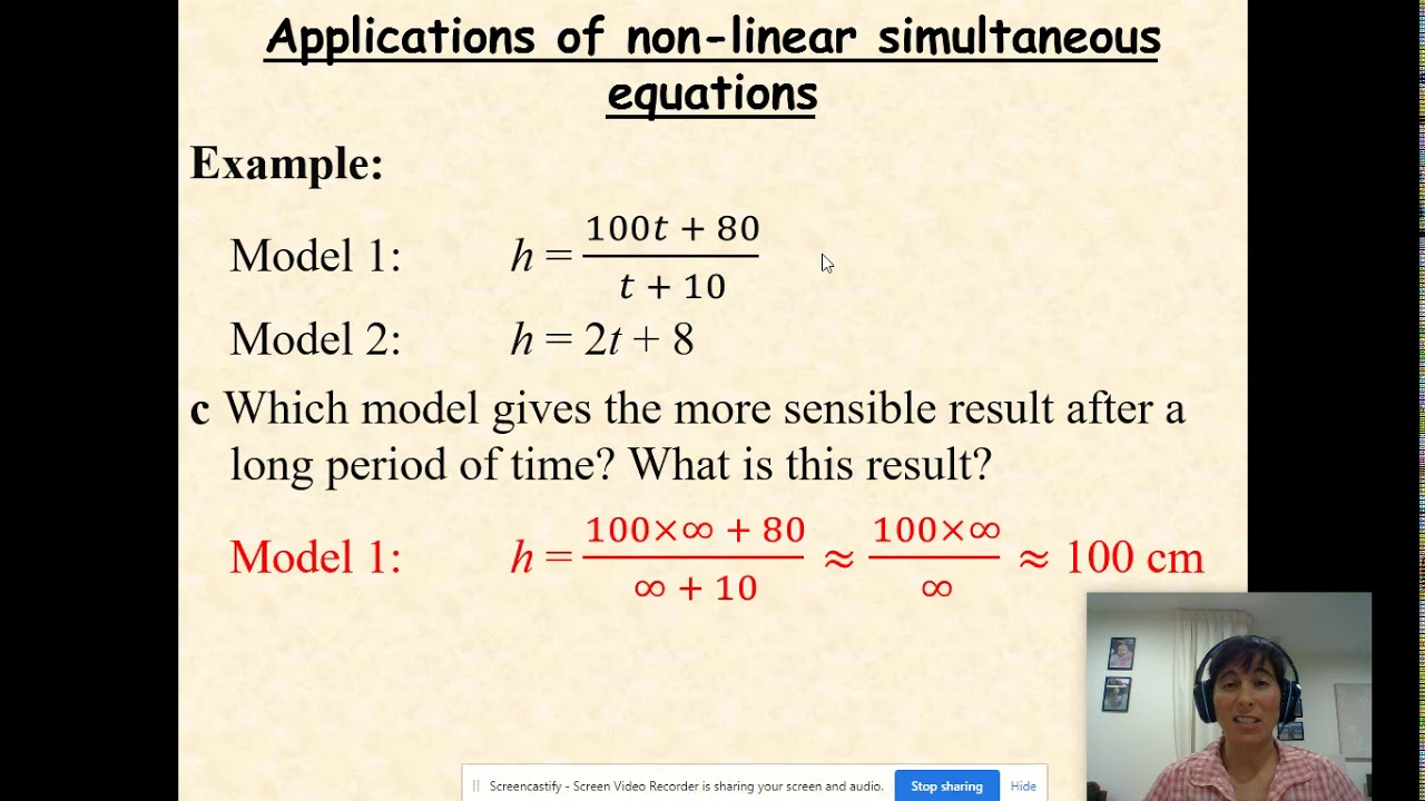 NCEA A/S 2.14 - Applications of non-linear simultaneous equations - YouTube