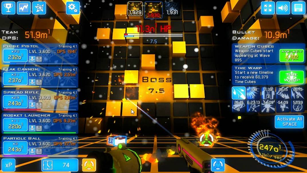 Time Clickers GamePlay 24 RESET SPENDING 60000 CUBES AND 4000 WC - YouTube