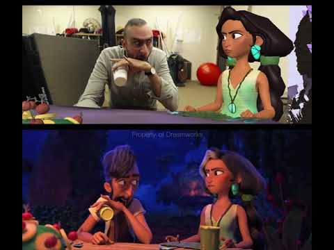 Behind the scene of Thecroods2| animation by - rani.naamani | #shorts #3d #vfxbreakdown #animation