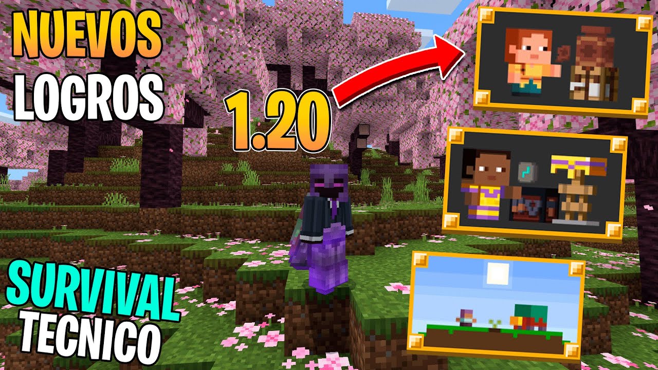 Minecraft Bedrock Técnico COMPLETO Todos los Logros de la 1.20! - YouTube