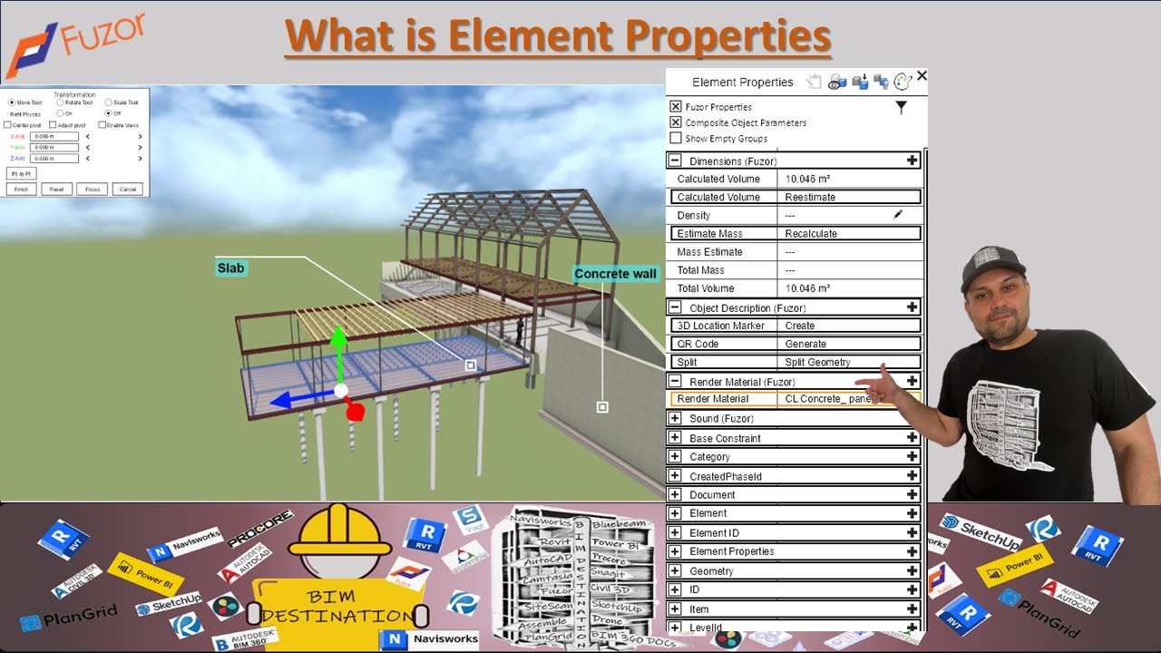 Fuzor Element Properties Tutorial | Assign Tasks, 3D Marker, Split ...