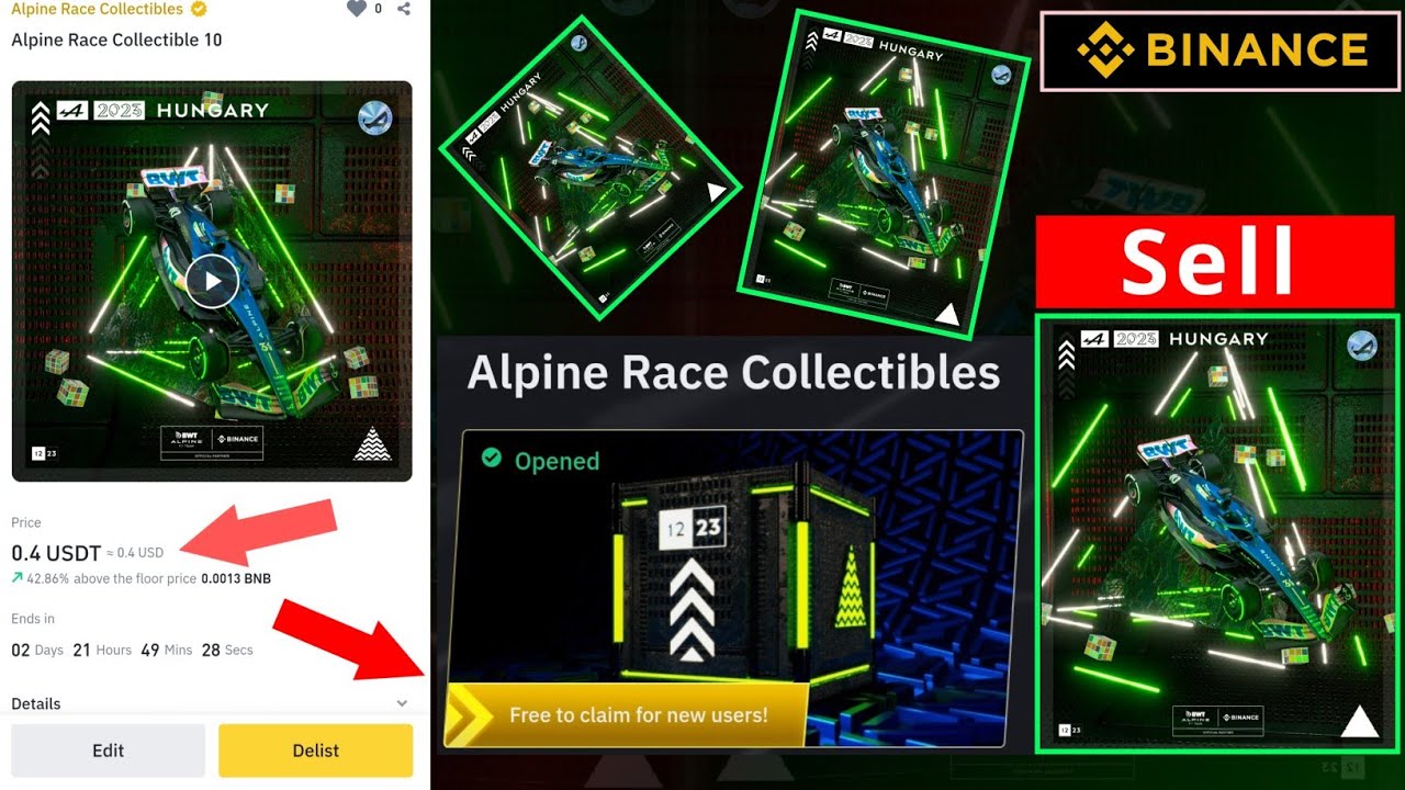 How to sell Alpine NFT on Binance - YouTube