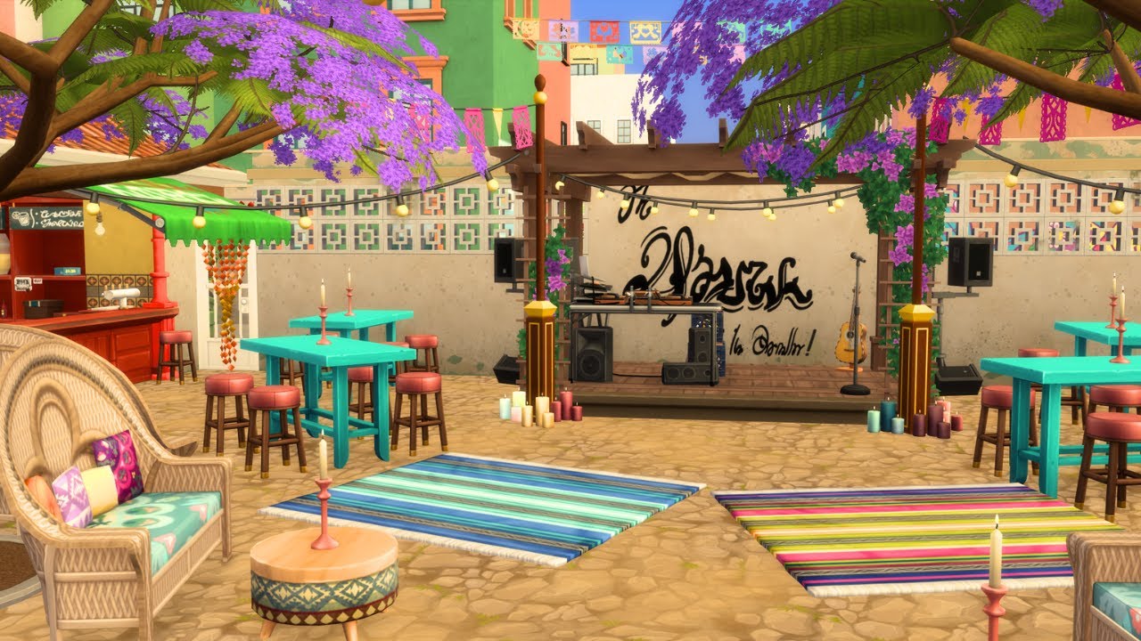 Mexican Bar | The Sims 4 Speed Build - YouTube