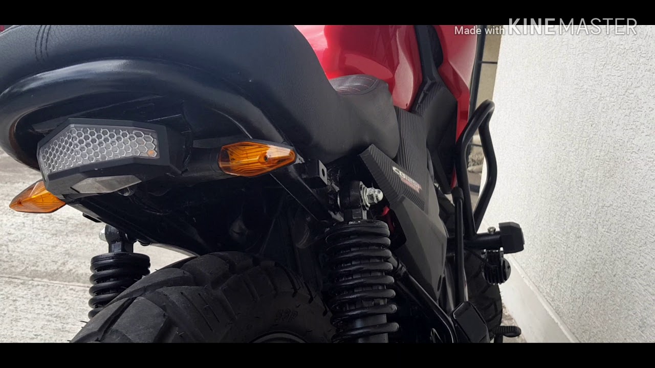 Honda CB125F twister Custom scrambler - YouTube