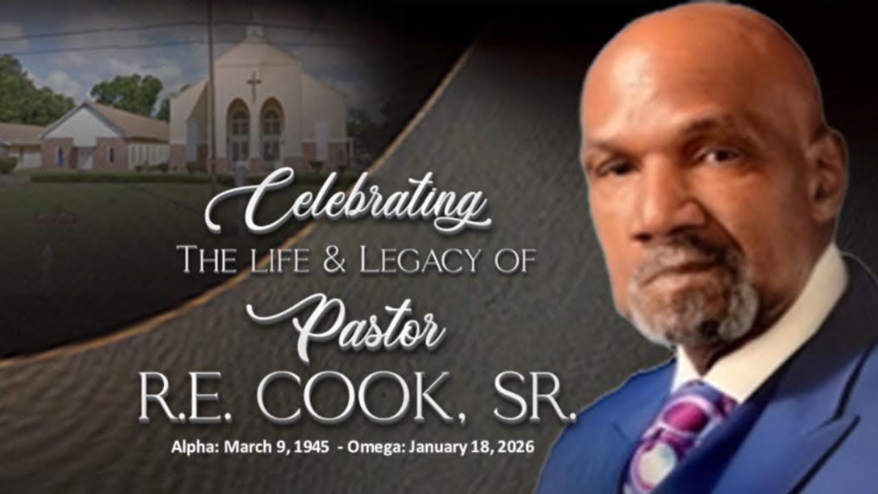 Pastor Robert E. Cook, Sr - Celebration of Life Service - YouTube