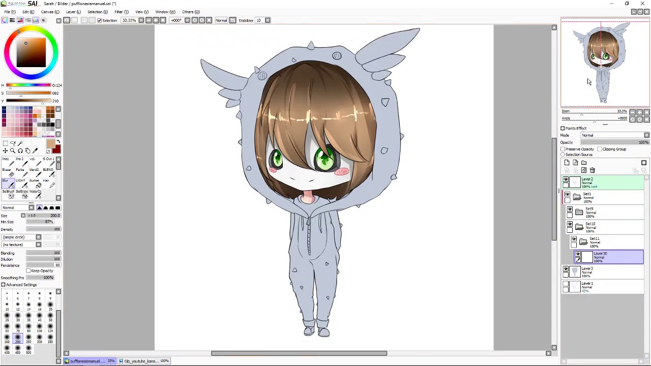 [Speedpaint] Fanart ~GLP Puffi-Onesie - YouTube