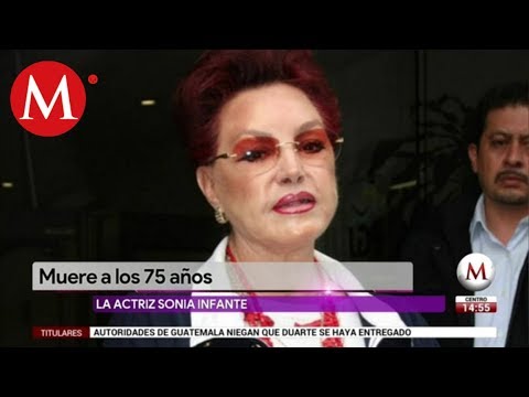 Murió Sonia Infante a los 75 años