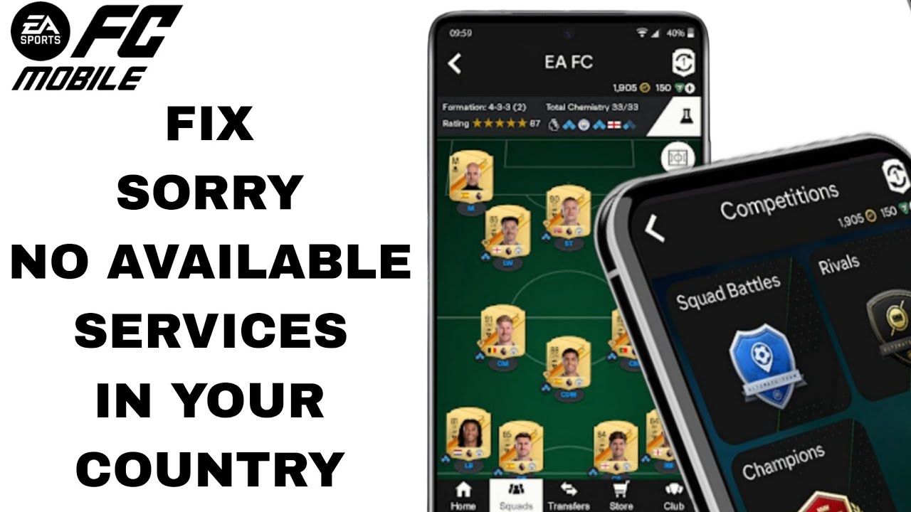 How To Fix And Solve Sorry No Available Services In Your Country On FC ...