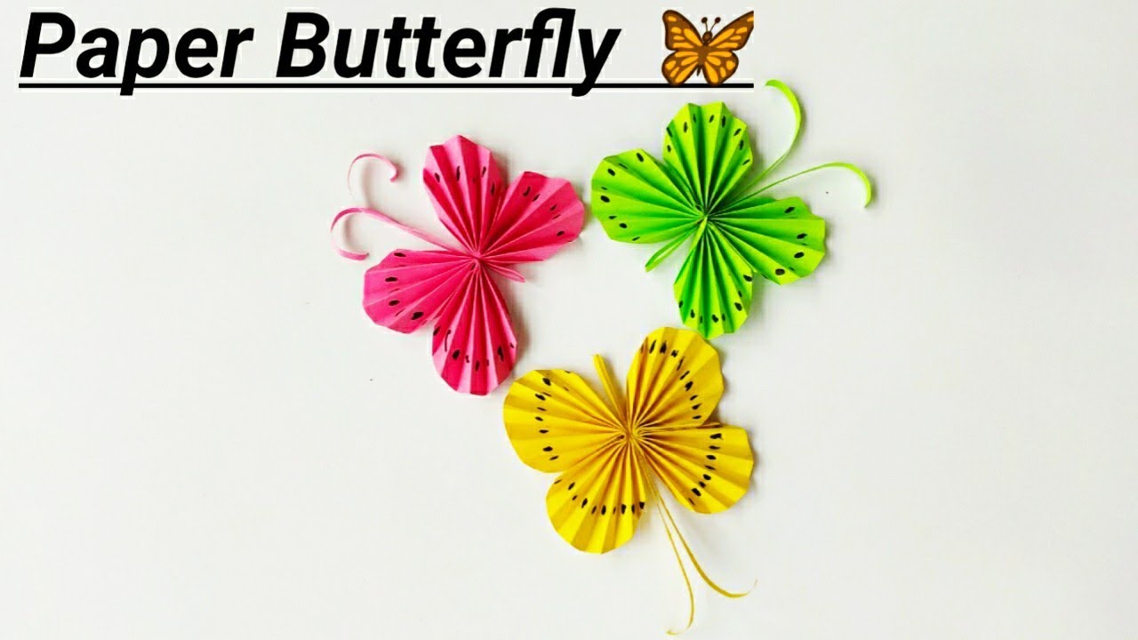How To Make Beautiful Butterfly | Paper Butterfly | Diy - YouTube