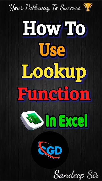 How to use lookup function in excel tips and tricks 💯💫#exceltips #tutorial #shortvideo - YouTube