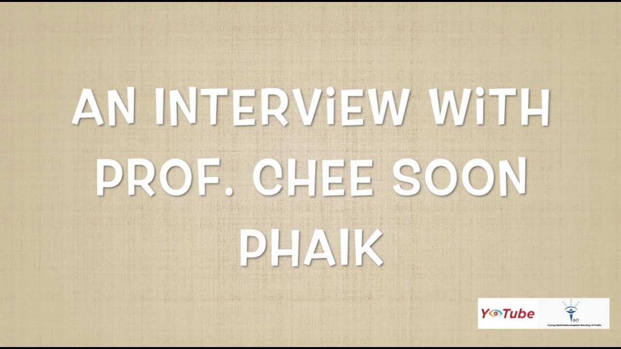 An Interview with Prof. Chee Soon Phaik - YouTube