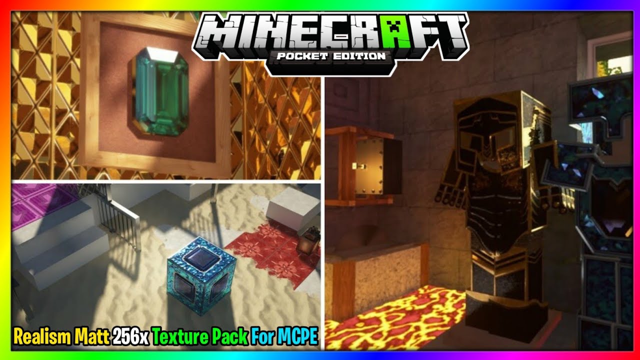 Realism Matt 256x Texture Pack for MCPE 1.18+ || Realistic Texture Pack ...