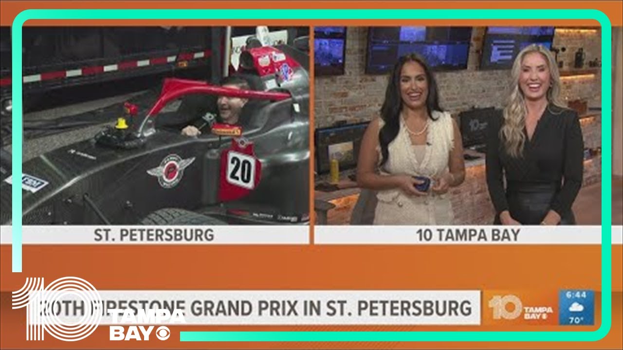 Trying out one of the St. Pete Grand Prix cars and interviewing the ...