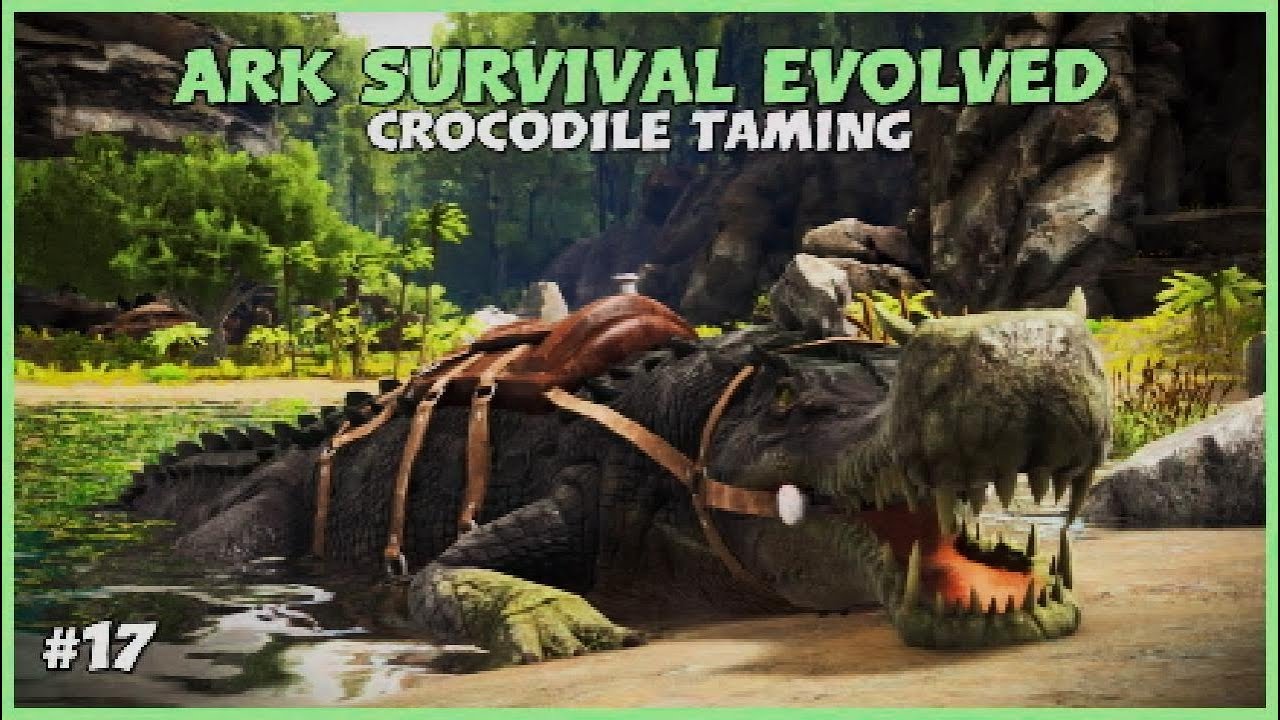 ARK: Survival Evolved | Crocodile Taming - YouTube
