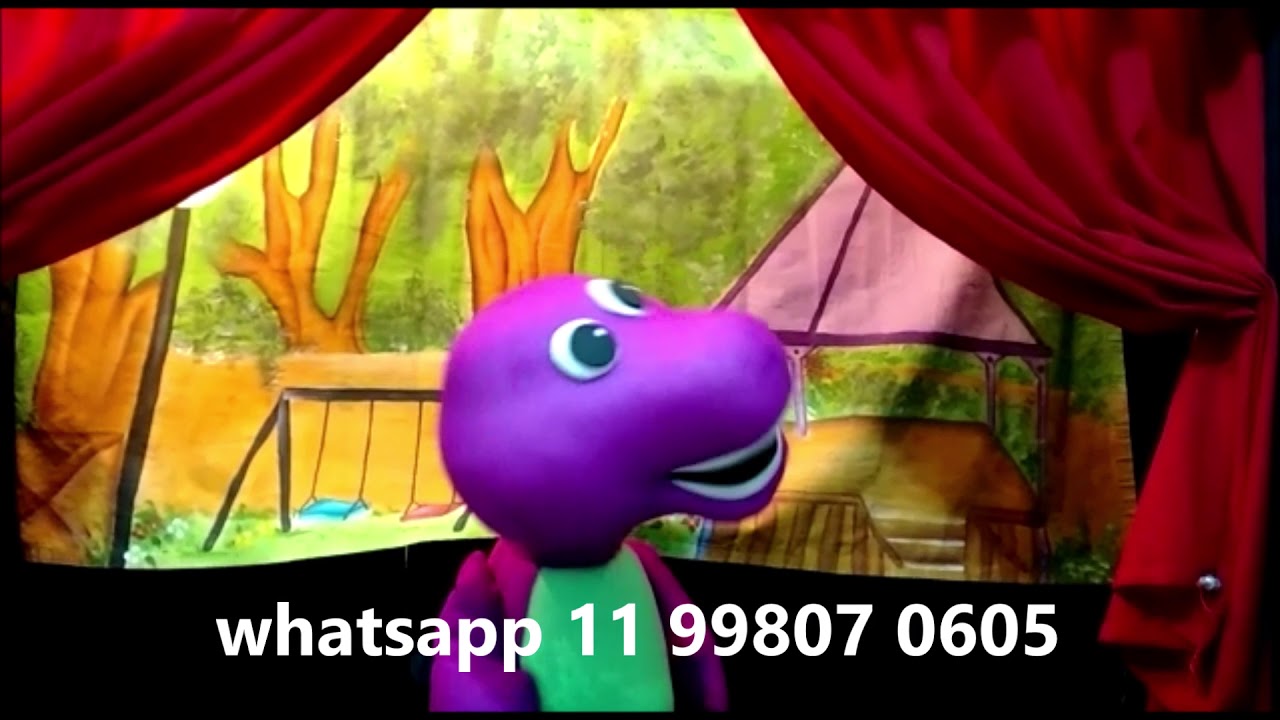 BARNEY E SEUS AMIGOS TEATRO DE FANTOCHES COM CHEGADA SURPRESA DE ...