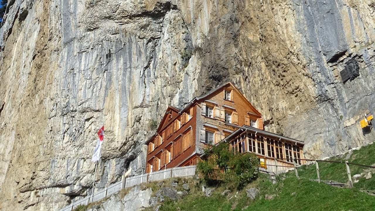 Aescher: Amazing Restaurant in the Swiss Alps - YouTube