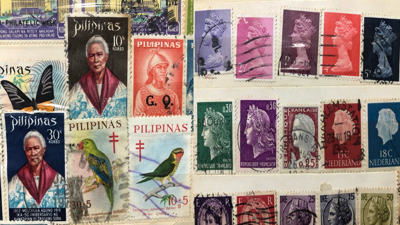 POSTAL STAMPS COLLECTION FROM DIFFERENT COUNTRIES USED AND NOT USE ...