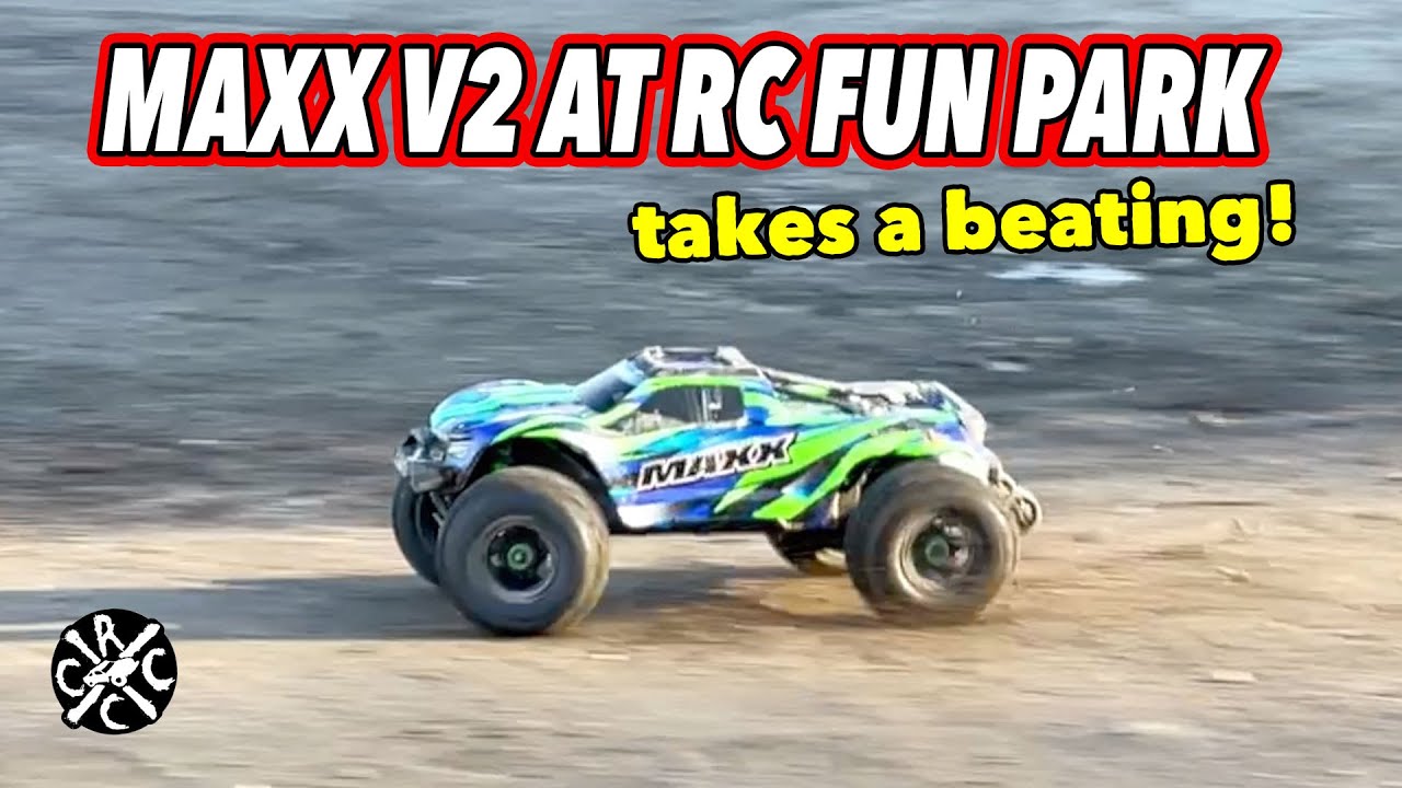 Maxx V2 w/ Widemaxx Bash at RC Fun Park At The Tower - YouTube