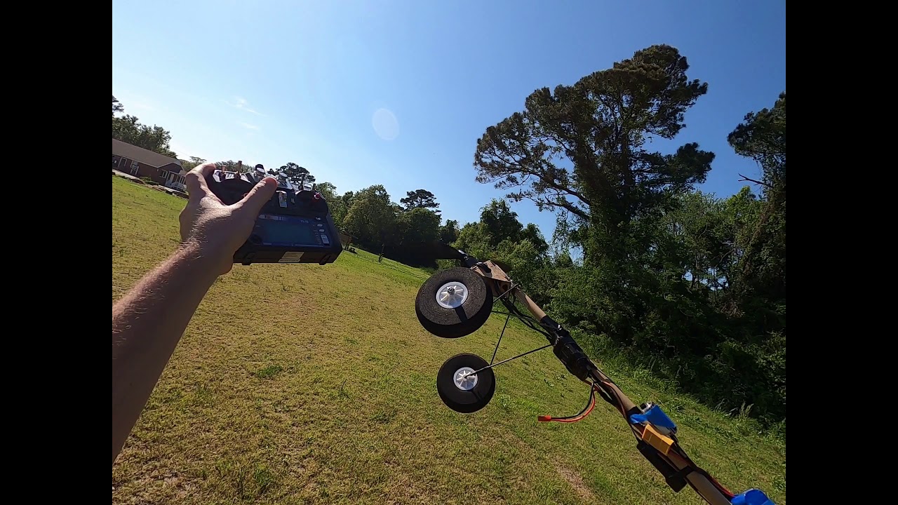 Dowel Rod RC Plane - Test Flight - YouTube